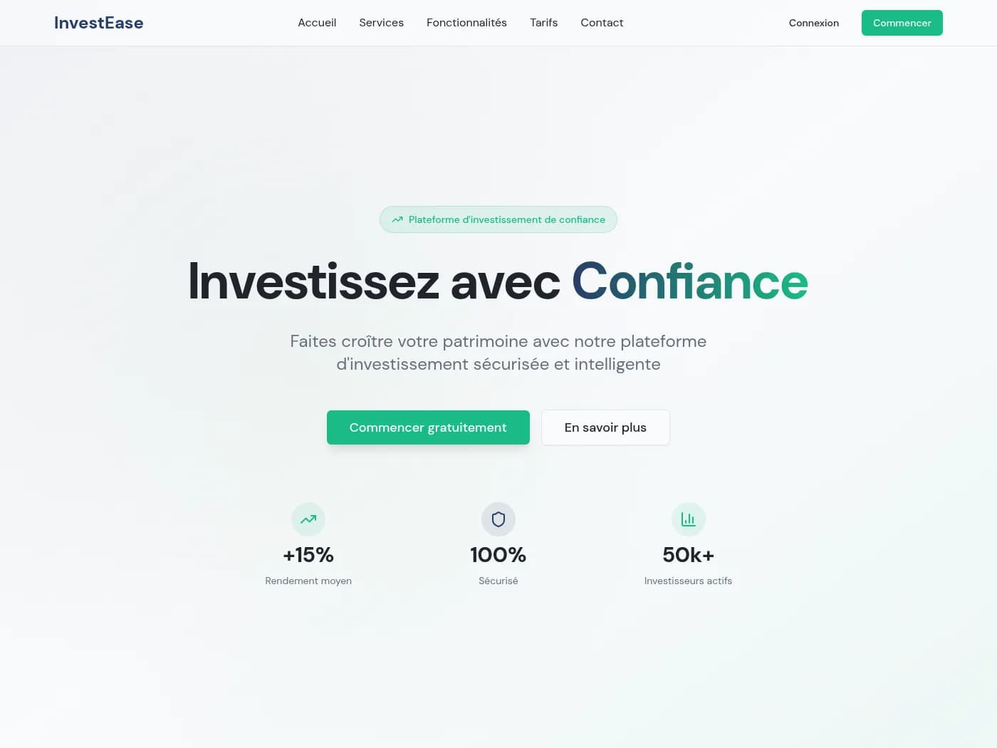 InvestEase Web Portal