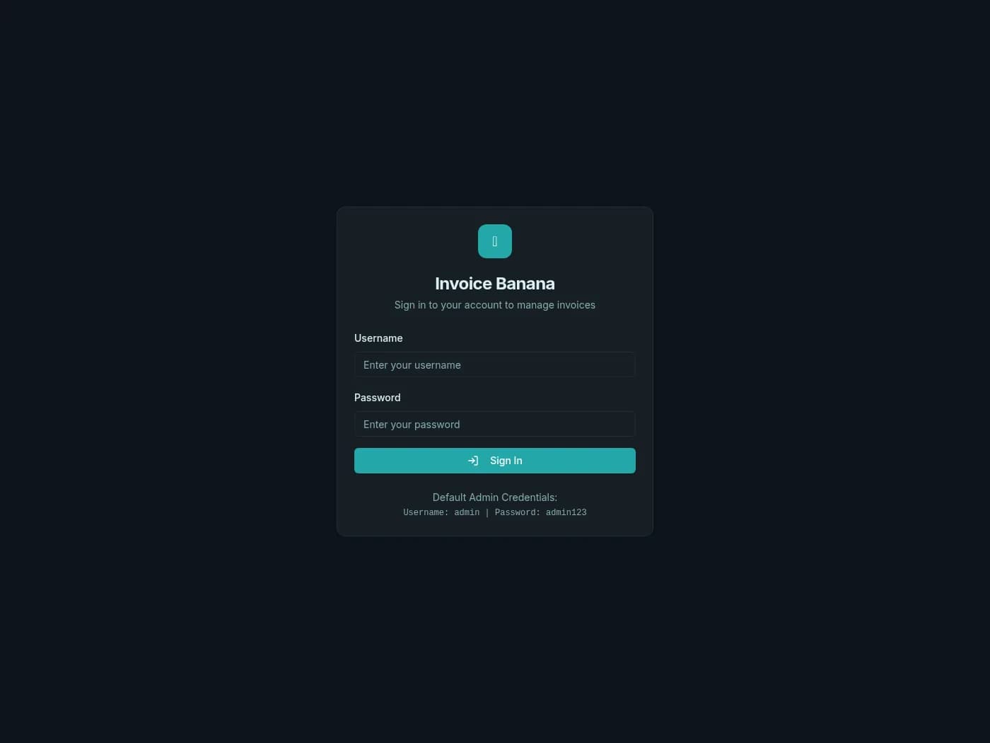 Invoice Banana: Professional Invoicing System for Admins and Users