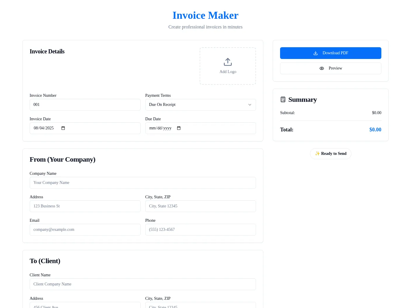 Invoice Maker