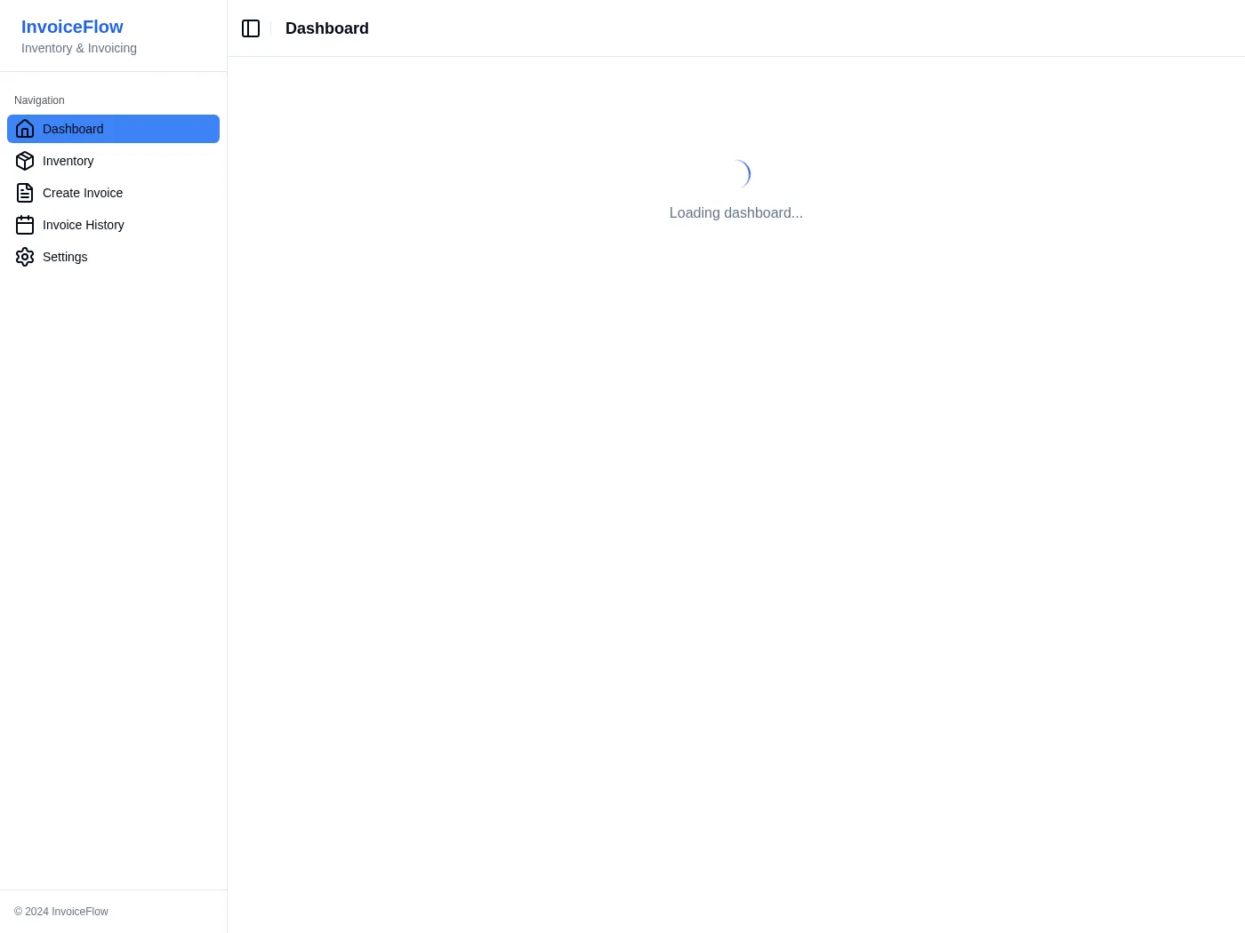 Invoice PDF Generator & Inventory Management Web App