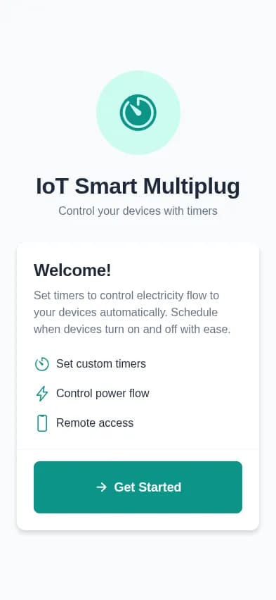 IoT Timer-Controlled Smart Multiplug App