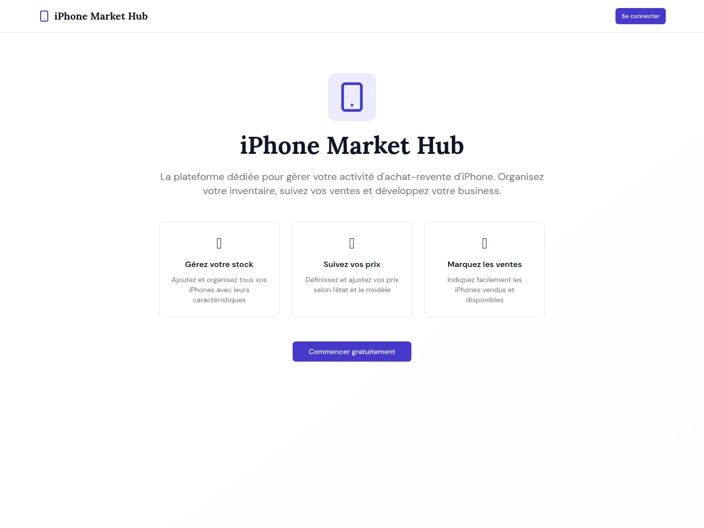 iPhone Market Hub