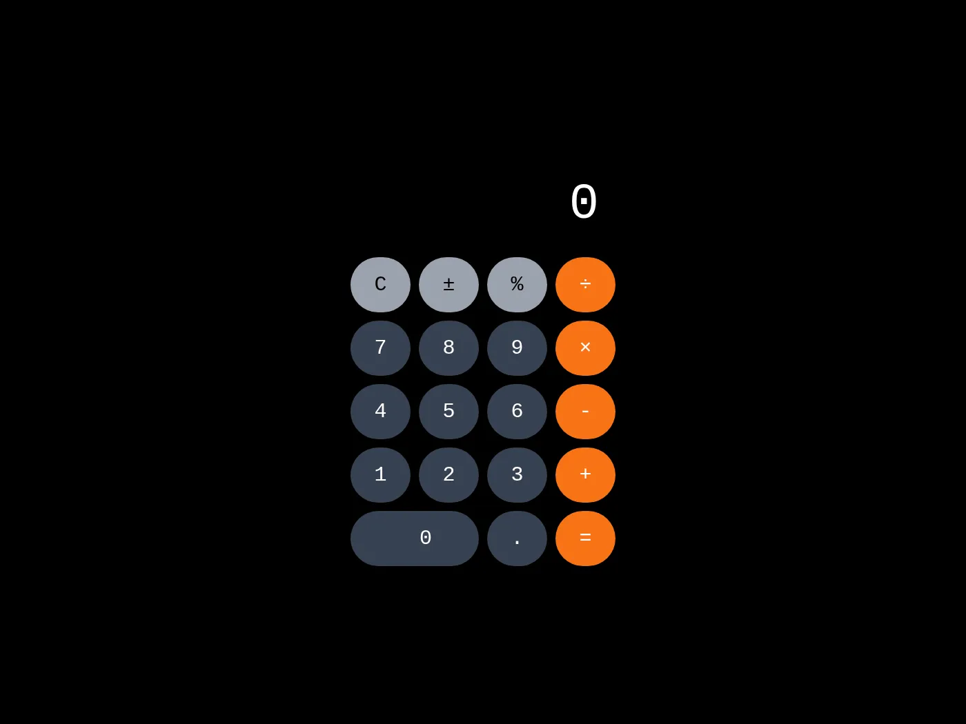 iPhone-Style Calculator