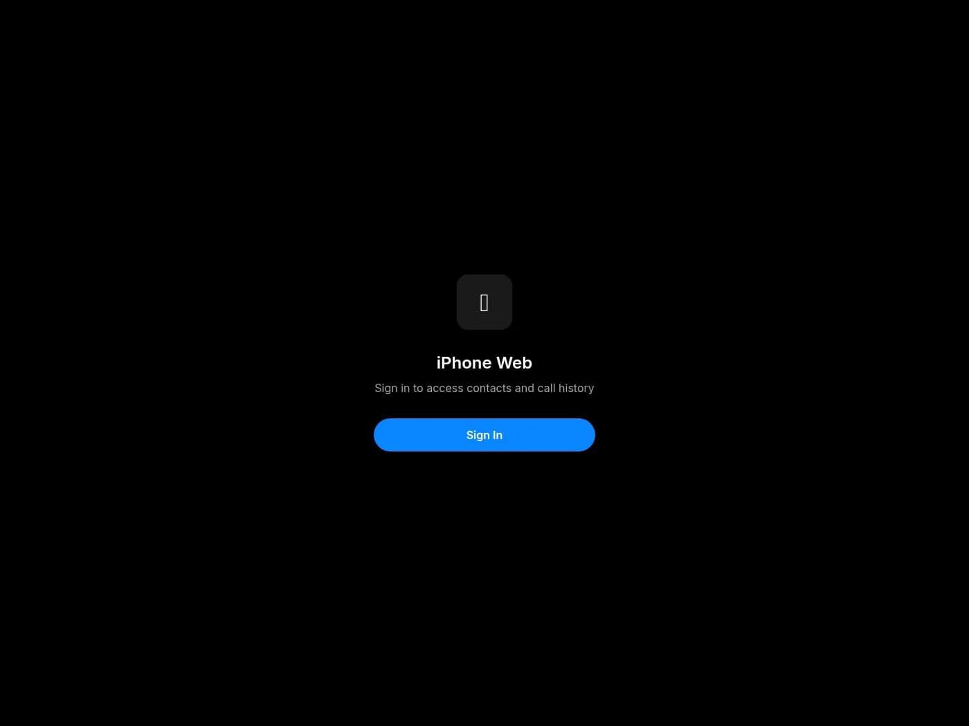 iPhone-Style Webphone Interface