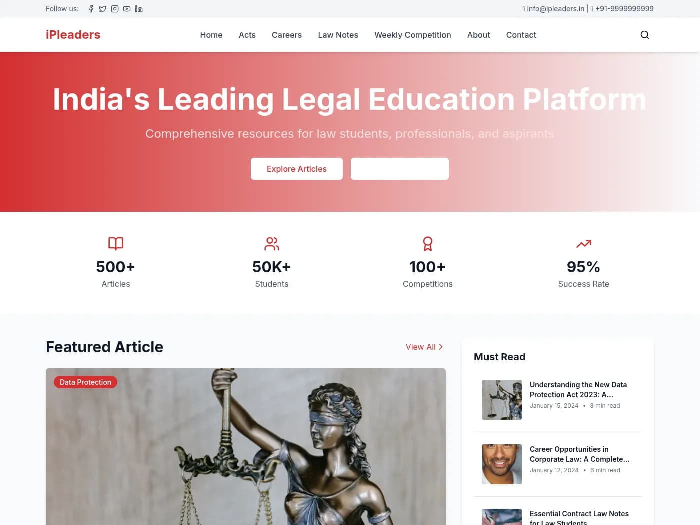 iPleaders Blog Clone