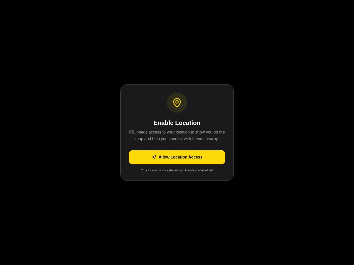 IRL – Social Map for Real-Life Events & Live Locations