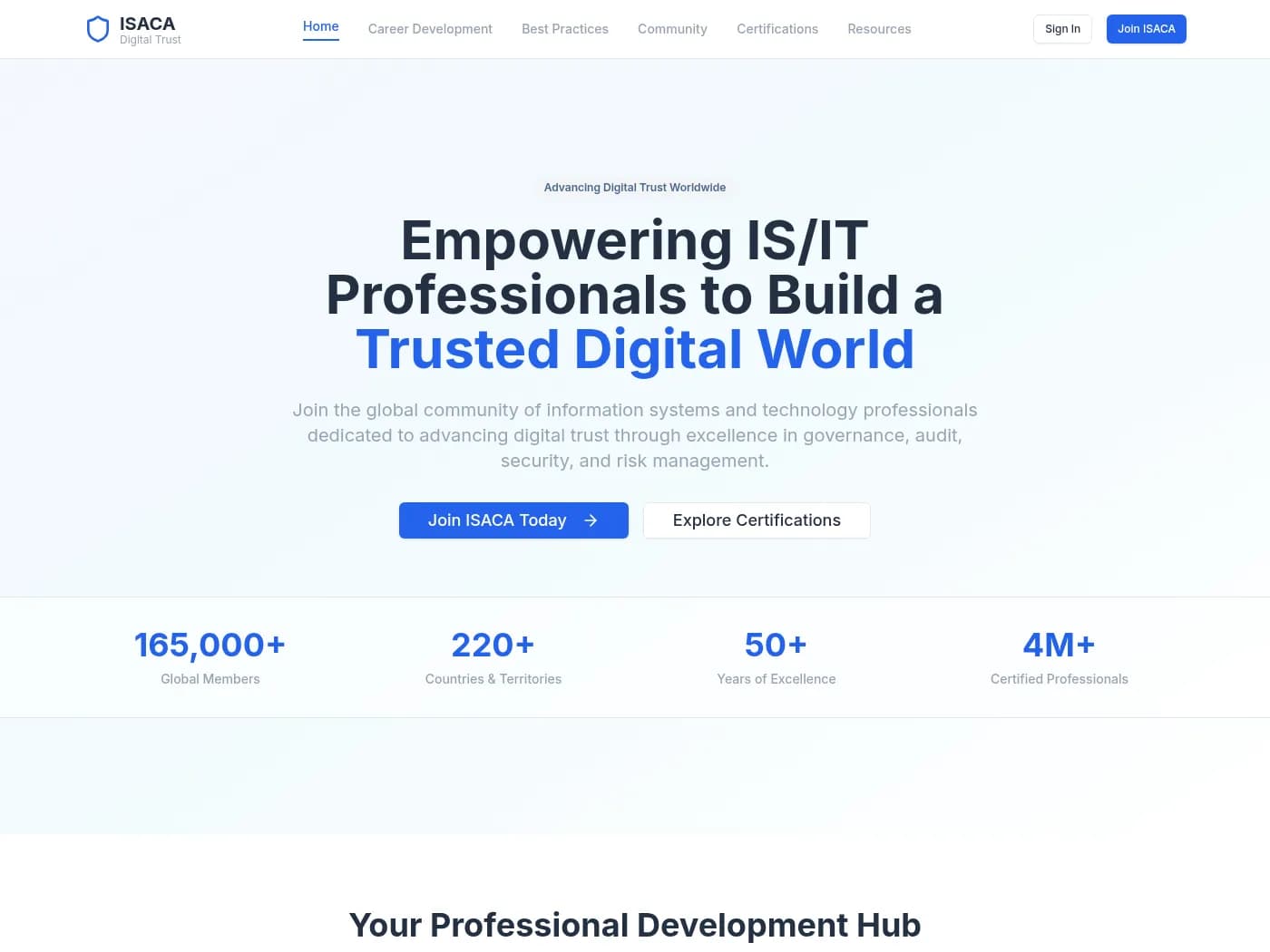 ISACA Digital Trust Advocacy Platform
