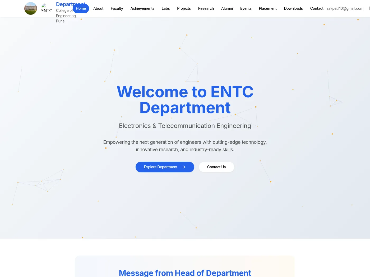 ISBM ENTC Department Portal