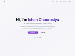 Ishanch Personal Portfolio Website