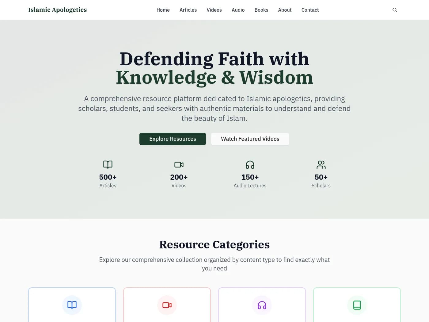 Islamic Apologetics Resource Platform