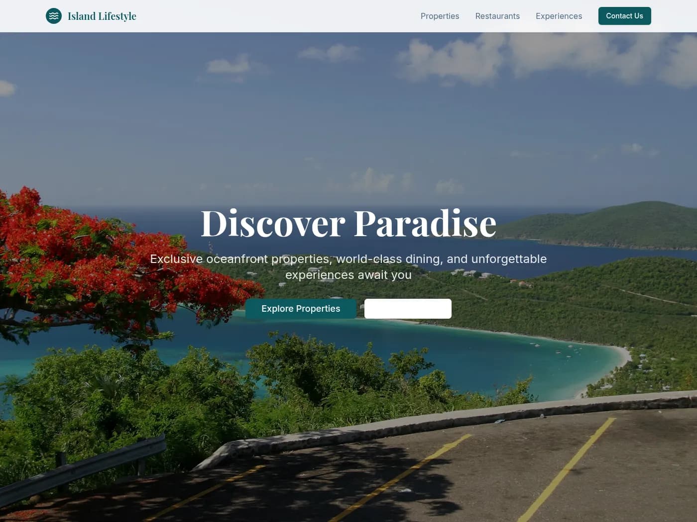 Island Lifestyle Discovery Website