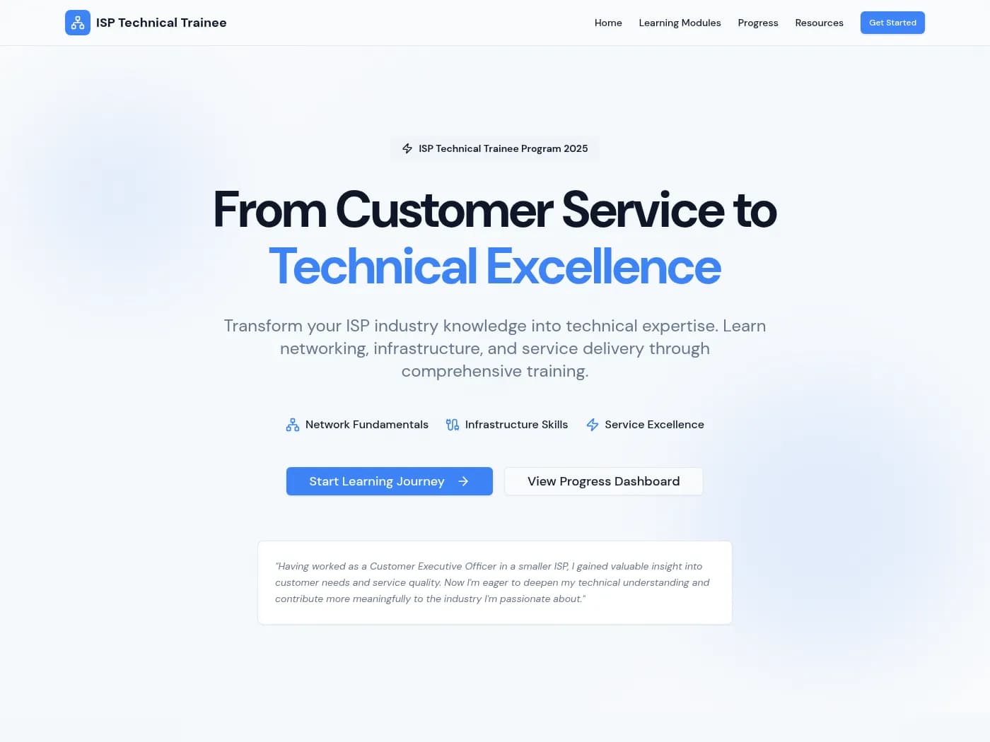 ISP Technical Trainee Program Insight Platform