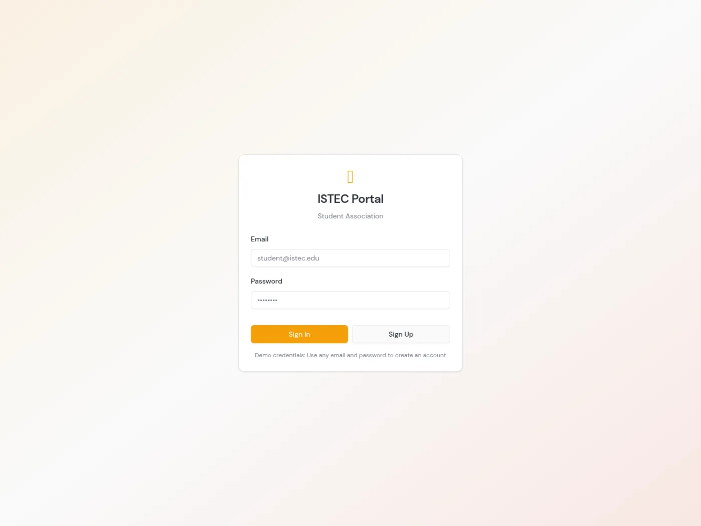 ISTEC Student Association Portal