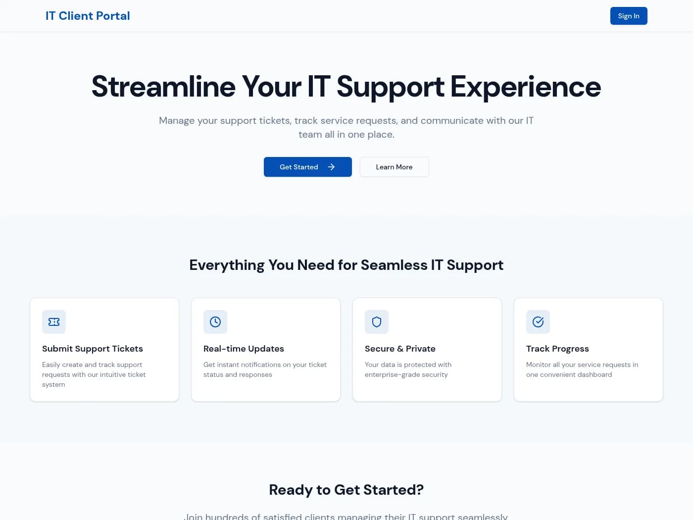 IT Client Portal