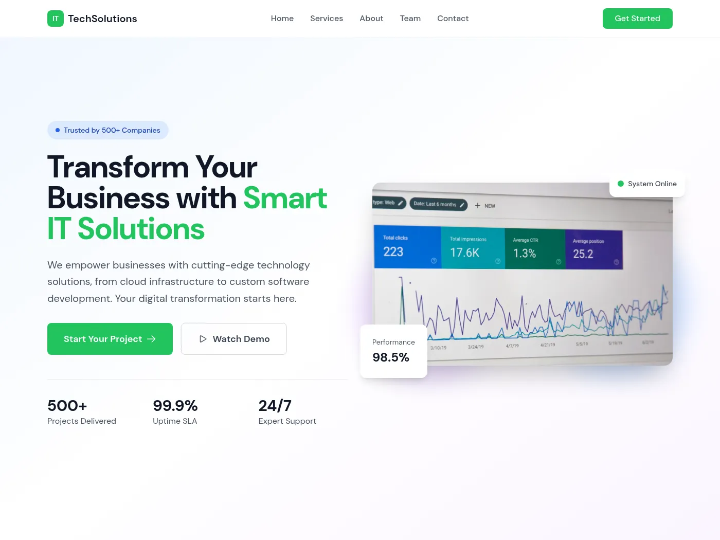 IT Services Company Website