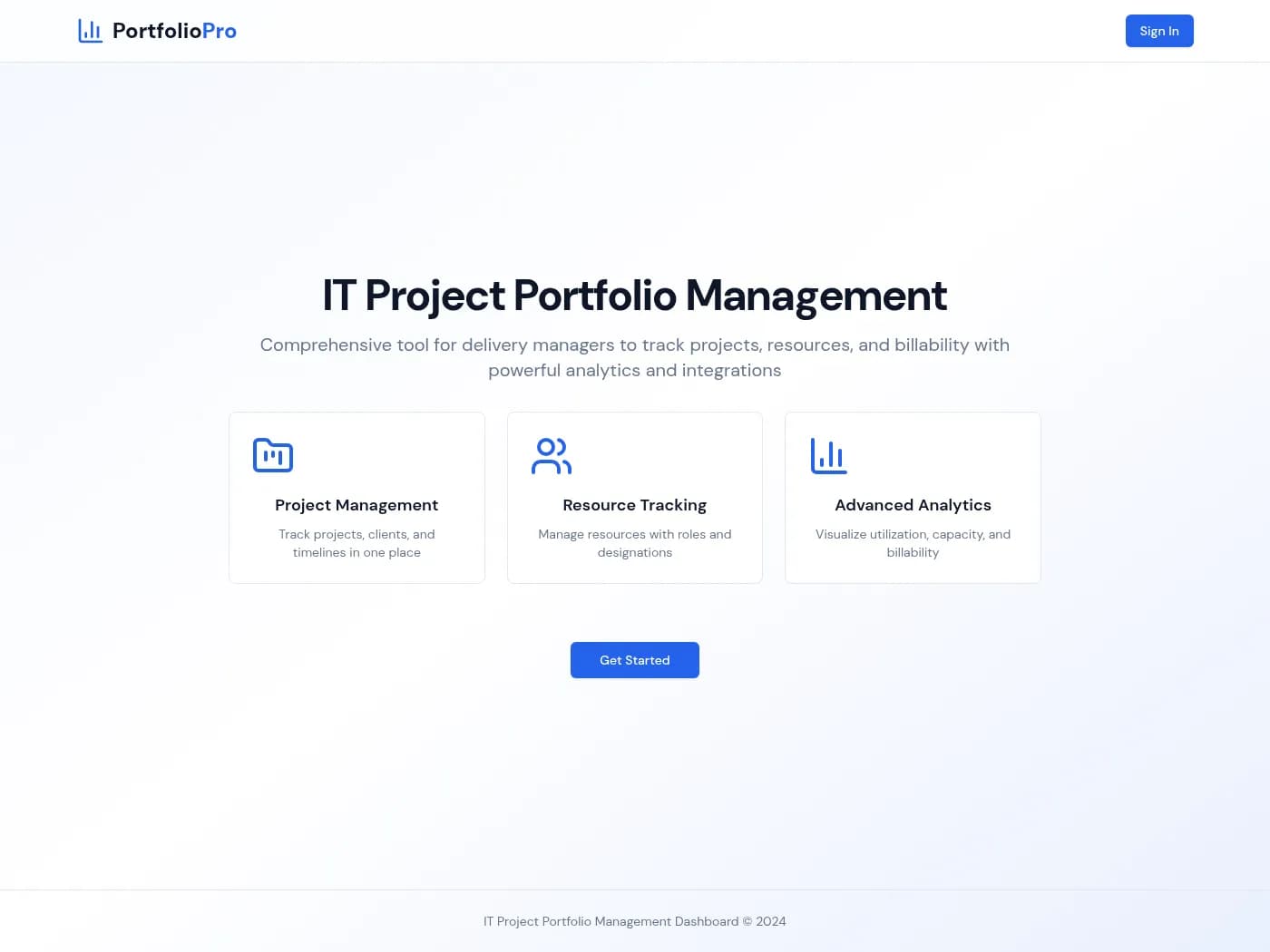 Comprehensive IT Project Portfolio Management Dashboard for Delivery Managers