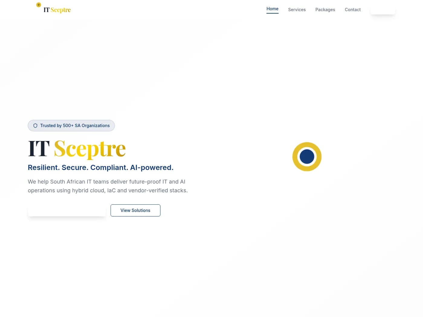 IT Sceptre Luxury Corporate IT Website & 3D Experience