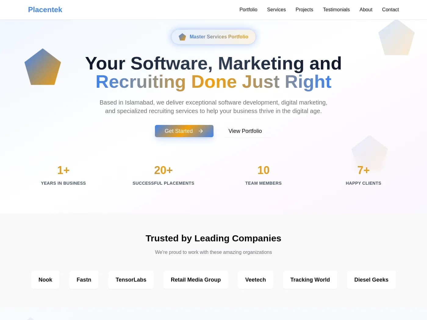IT Services Company Landing Page
