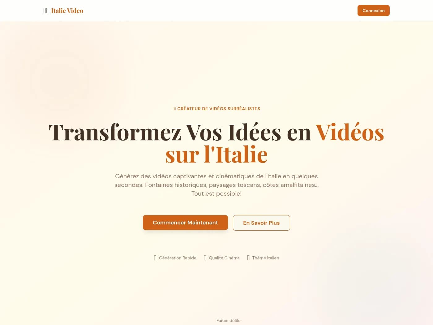 Italie Video Generator