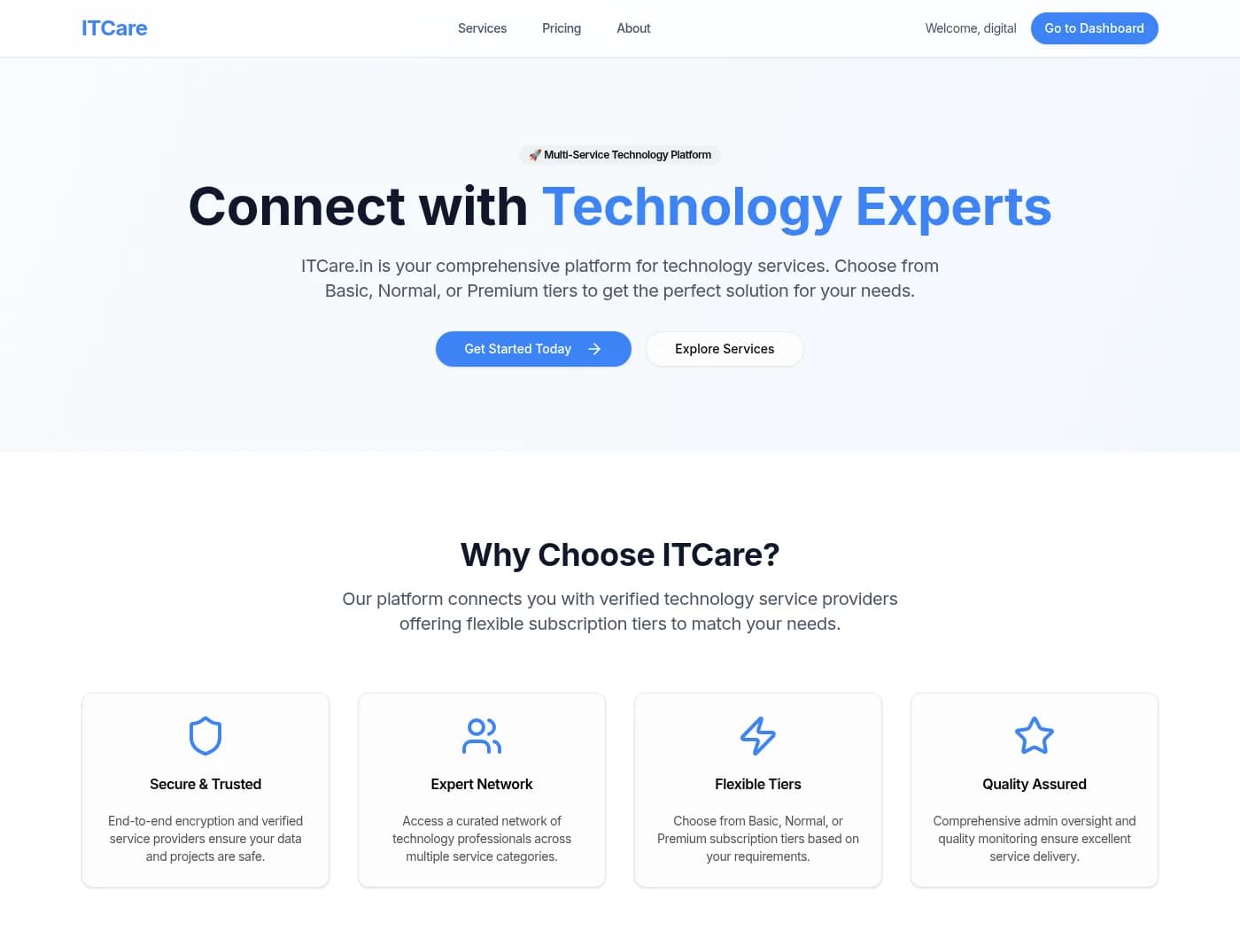 ITCare Multi-Service Subscription Platform