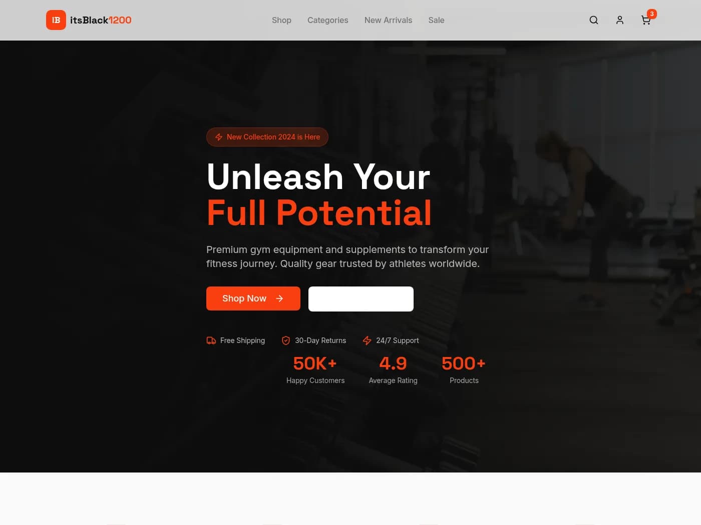 itsBlack1200 Gym Store