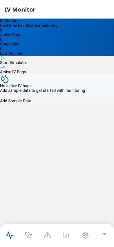 IV Bag IoT Monitoring Mobile App