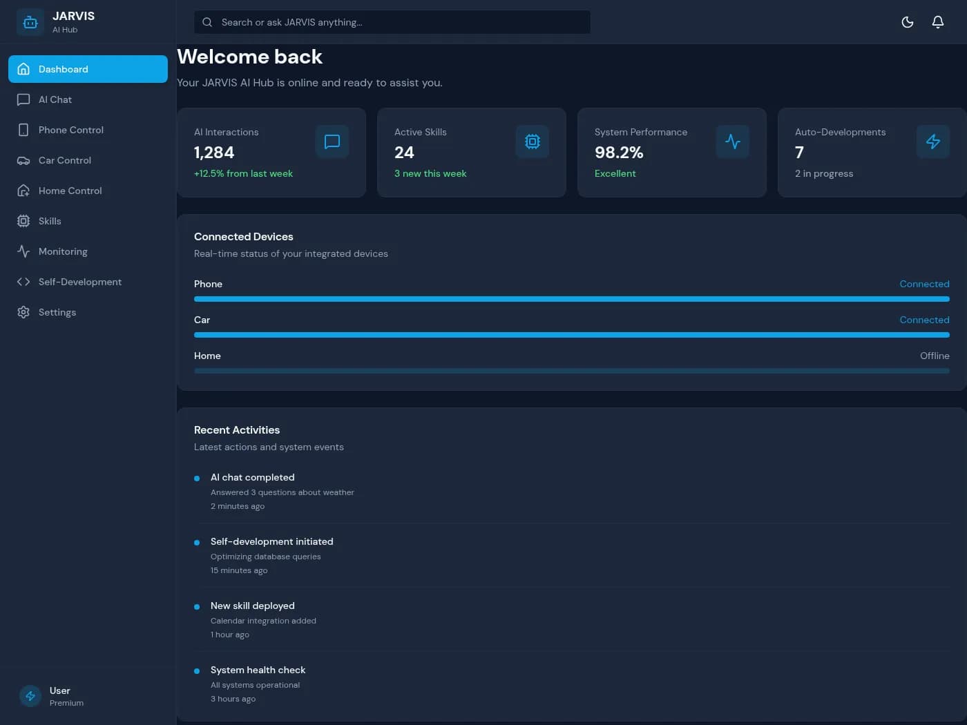 JARVIS AI Hub - Unified AI Tools Platform