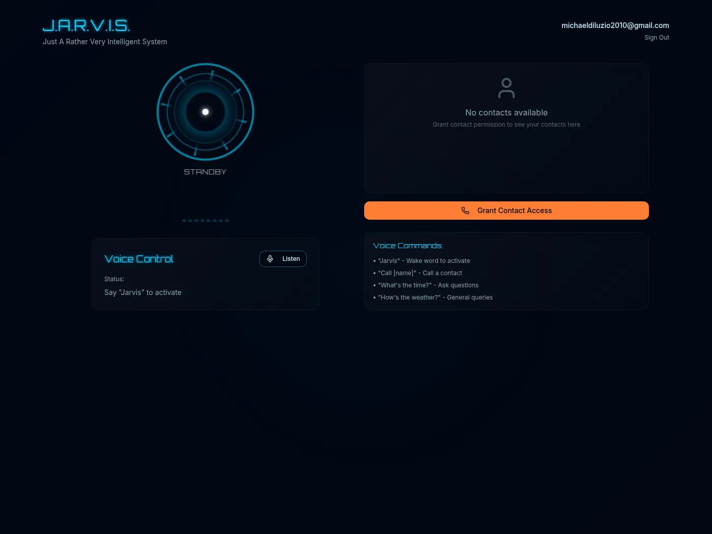 Jarvis AI Voice Assistant App