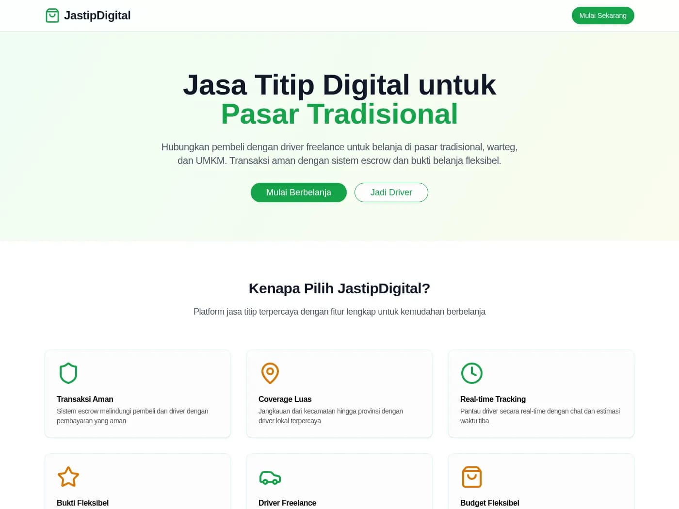 JastipDigital – Digital Jastip Platform for Traditional Markets & UMKM