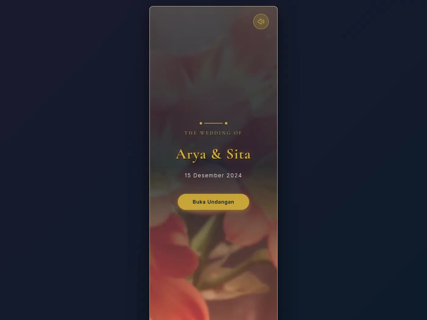 Premium Digital Wedding Invitation: Elegant Javanese Theme