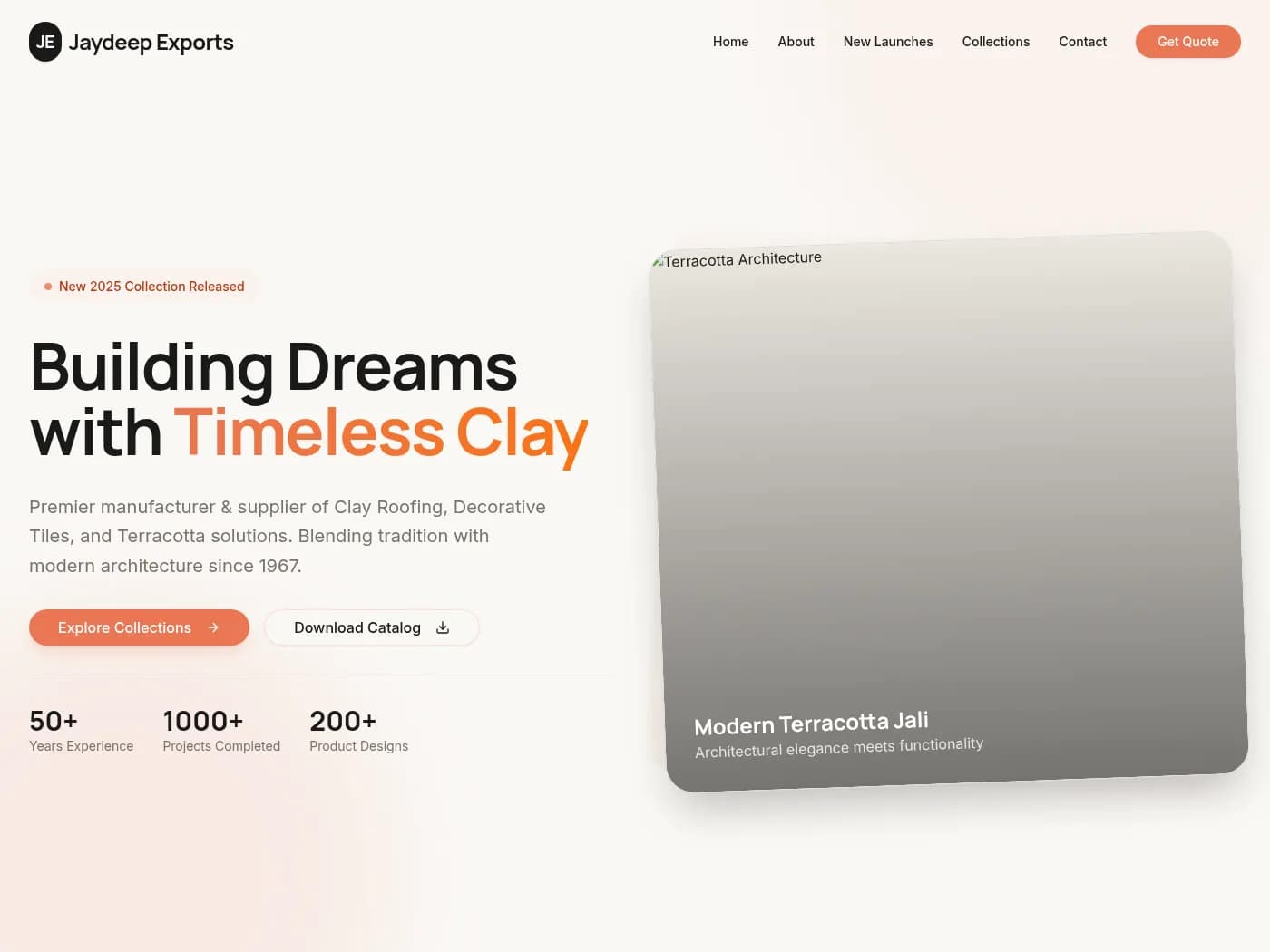 Jaydeep Exports Landing