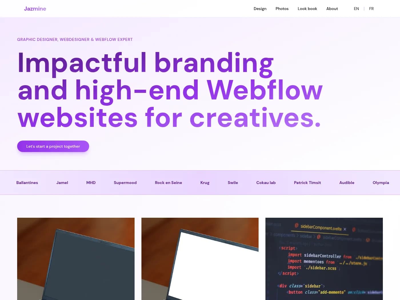 Jazmine - Creative Web Design Agency Portfolio