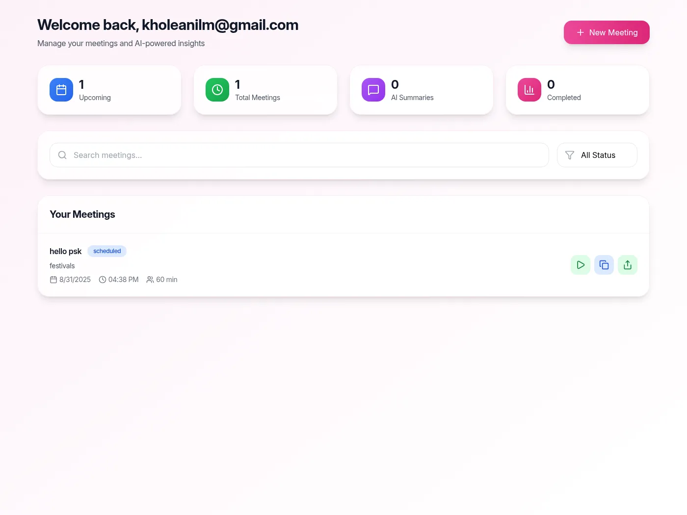 JellyStream: AI-Powered Video Meeting Extension and Dashboard