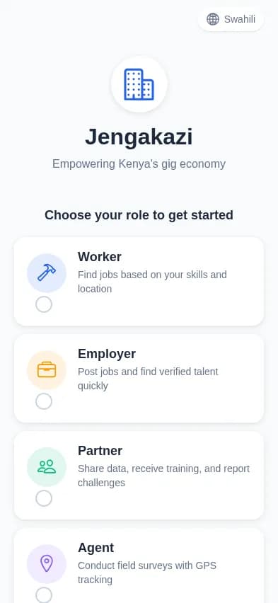 Jengakazi – Kenya’s Blue-Collar Job Platform (Mobile App)