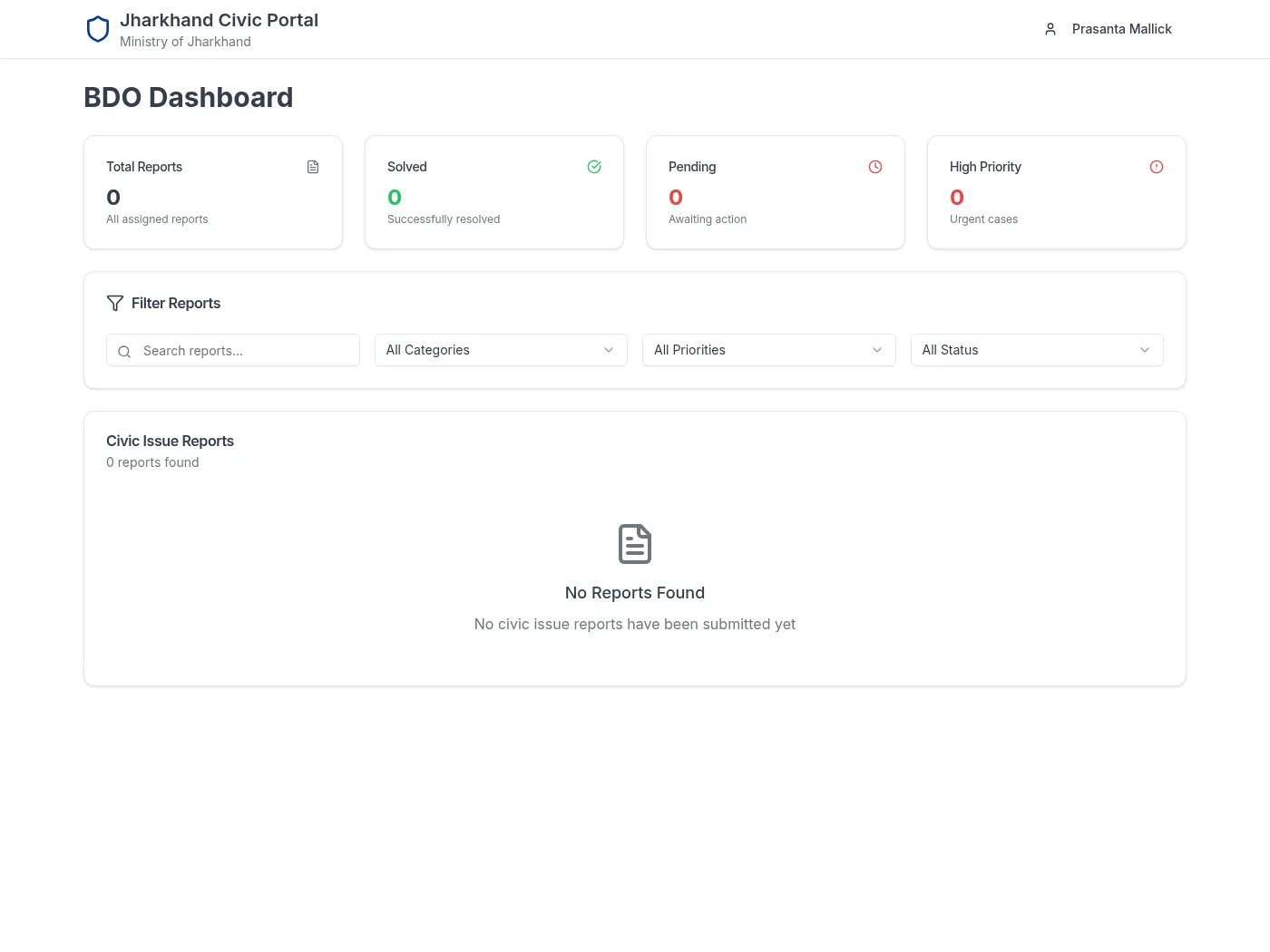 Civic Issue Reporting Dashboard