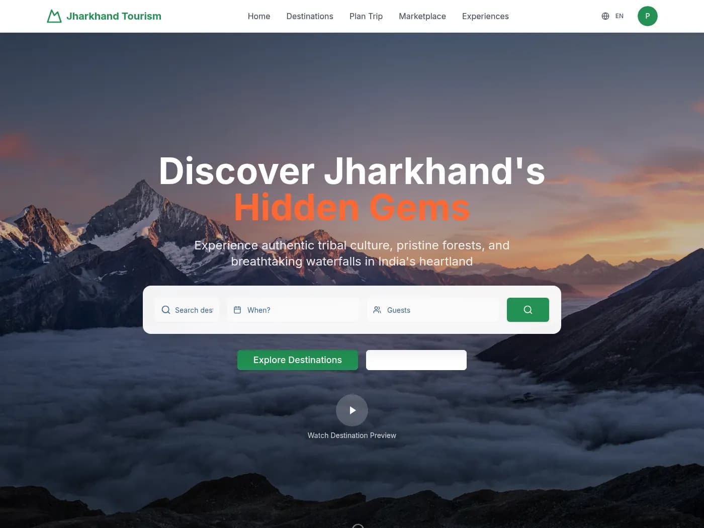 Jharkhand Digital Tourism Platform