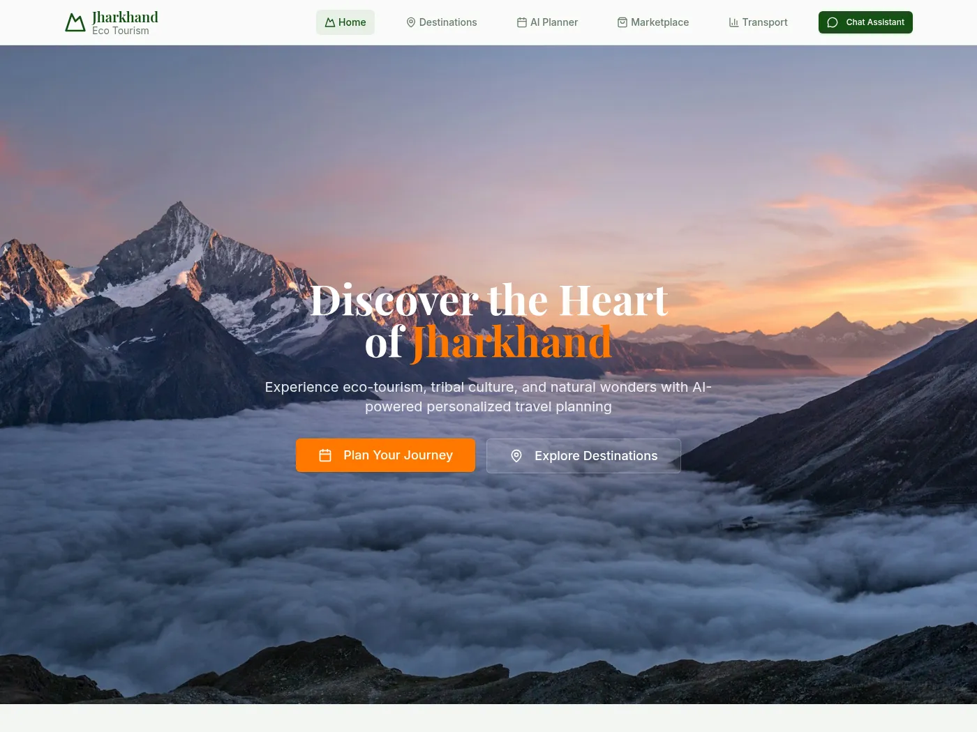 Jharkhand Eco & Cultural Tourism Digital Platform