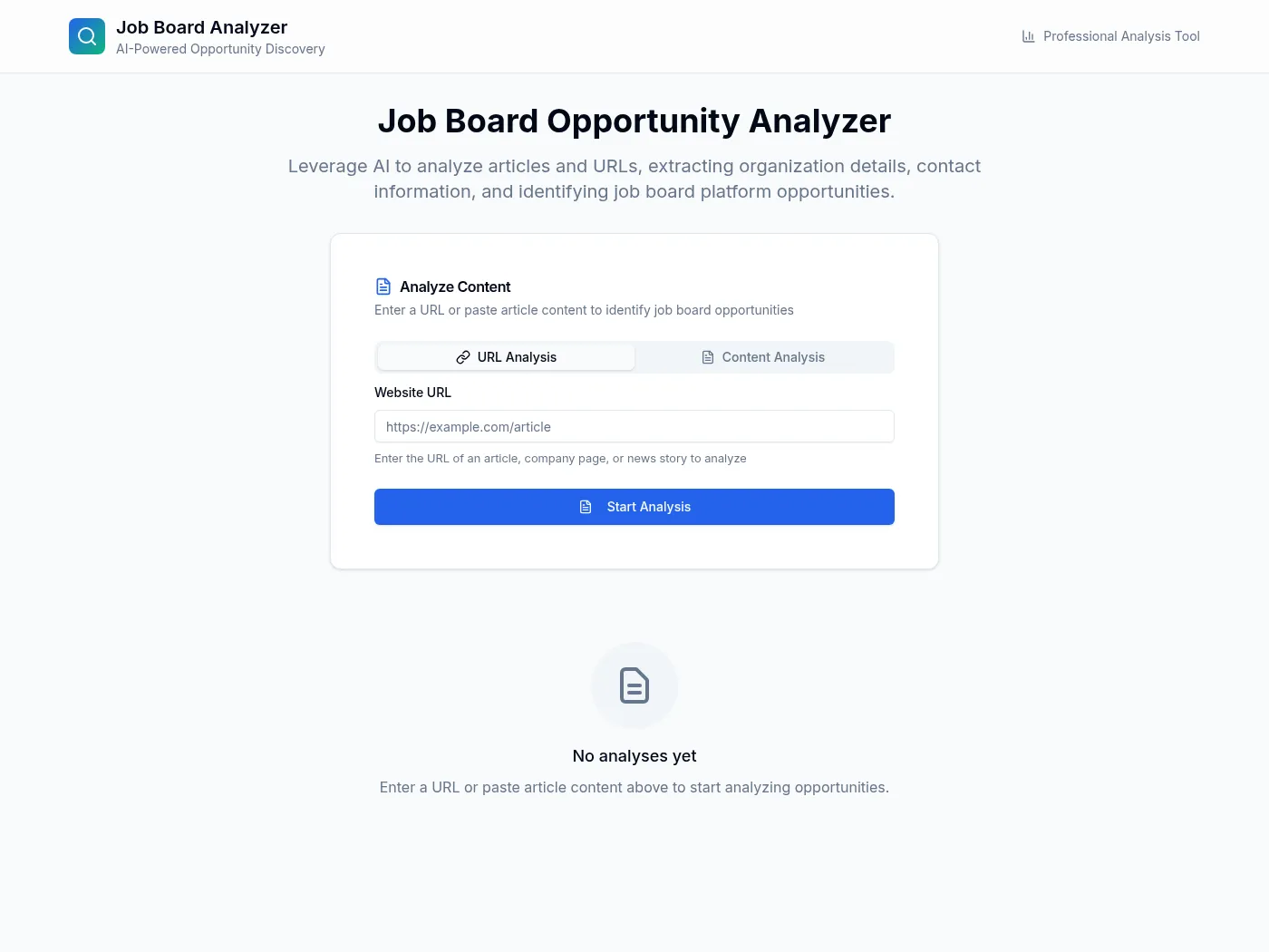 Job Board Opportunity Analyzer