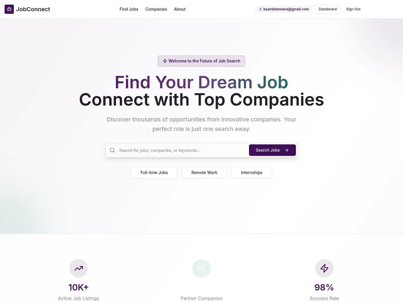Job Board Platform with Employer & Candidate Dashboards, Slack-style UI, and Job Application Management