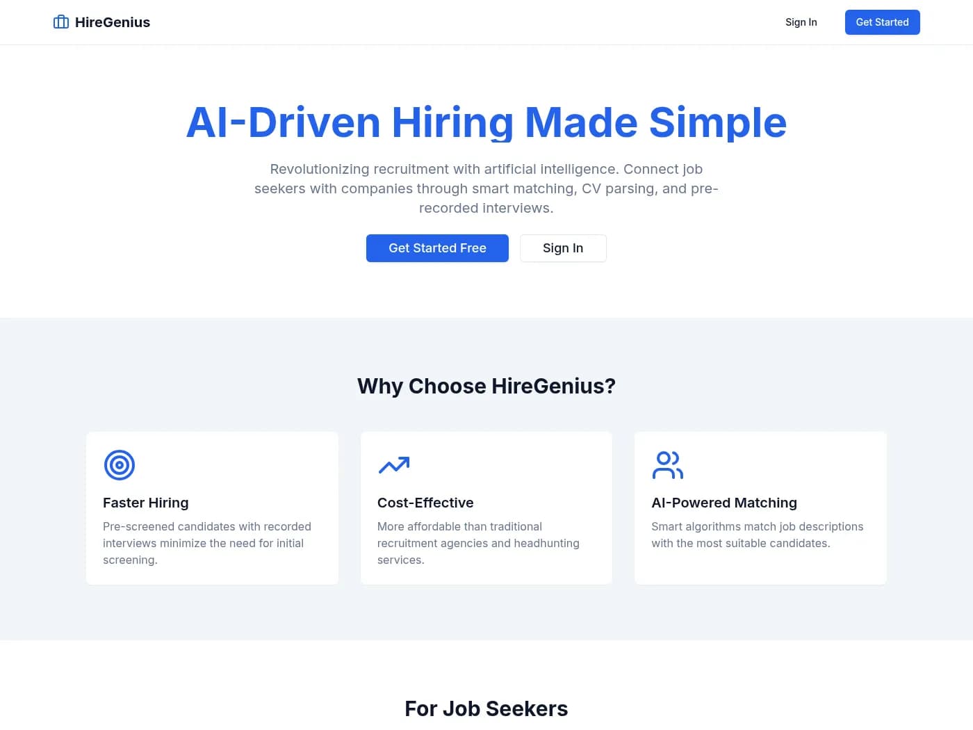 Job Portal Platform with Account Integration and Admin CV Database