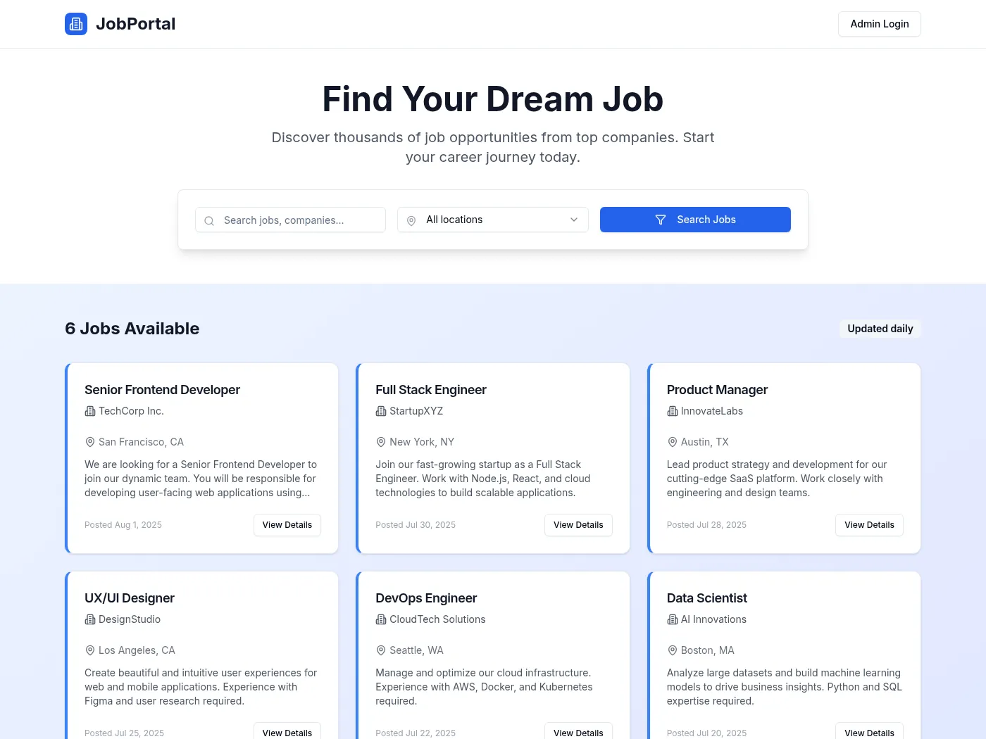 Job Portal Web Application