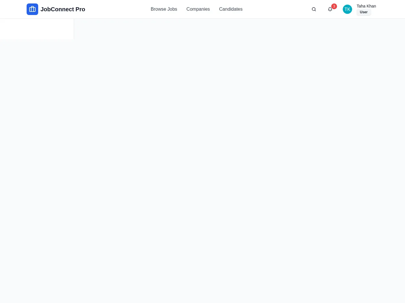 JobConnect Pro: Advanced Multi-Role Job Portal Platform