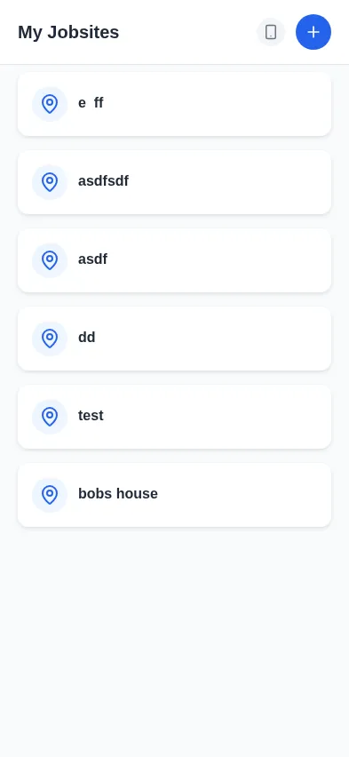 Jobsite Parts List Manager App