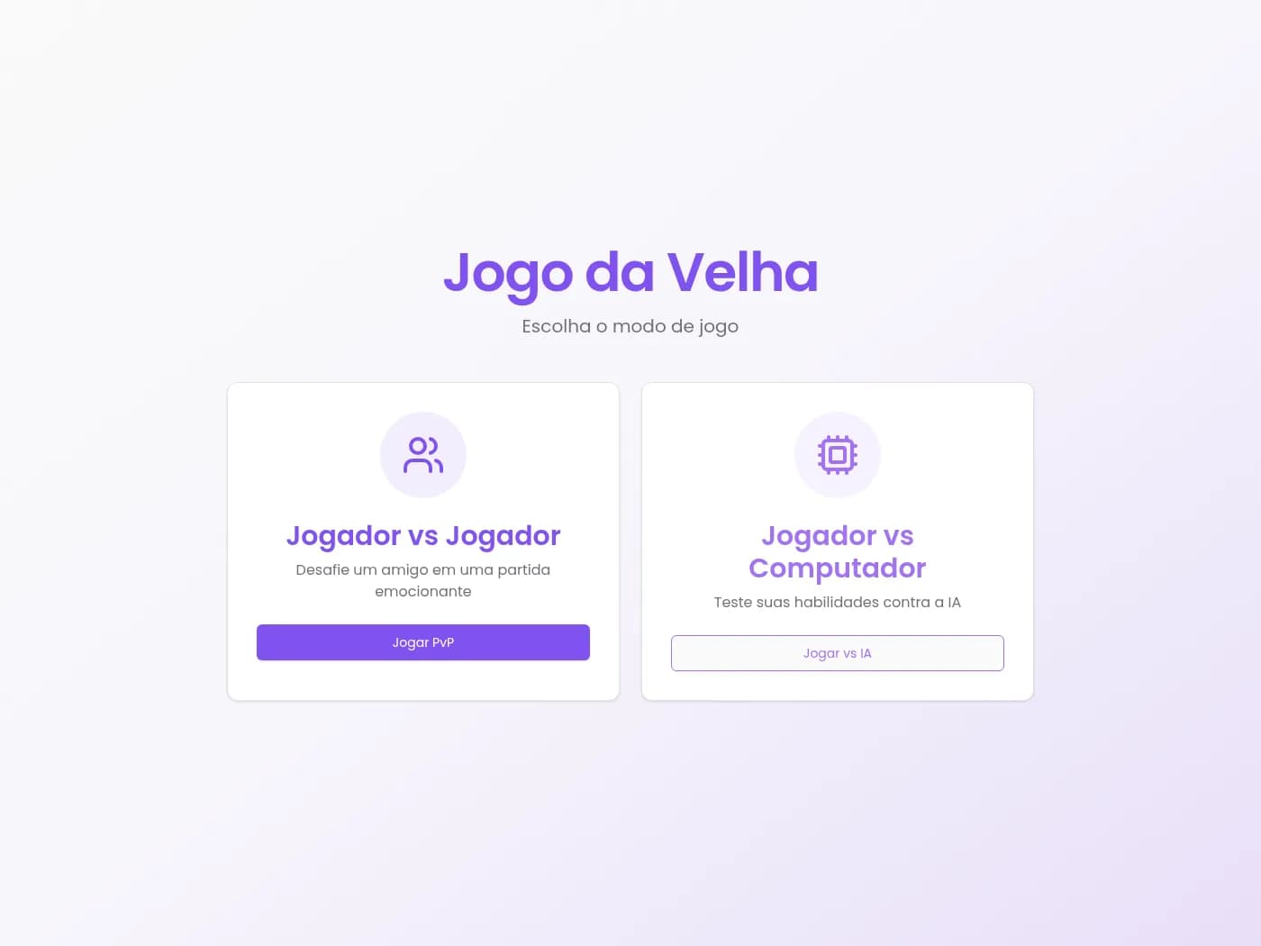 Jogo da Velha Online