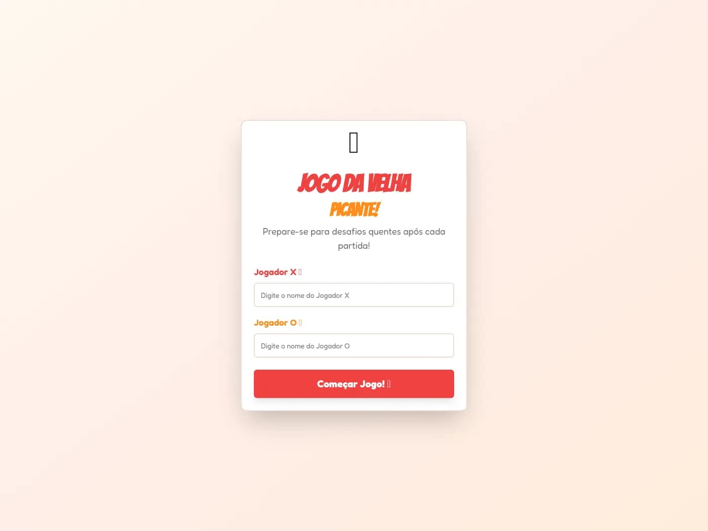 Jogo da Velha Picante