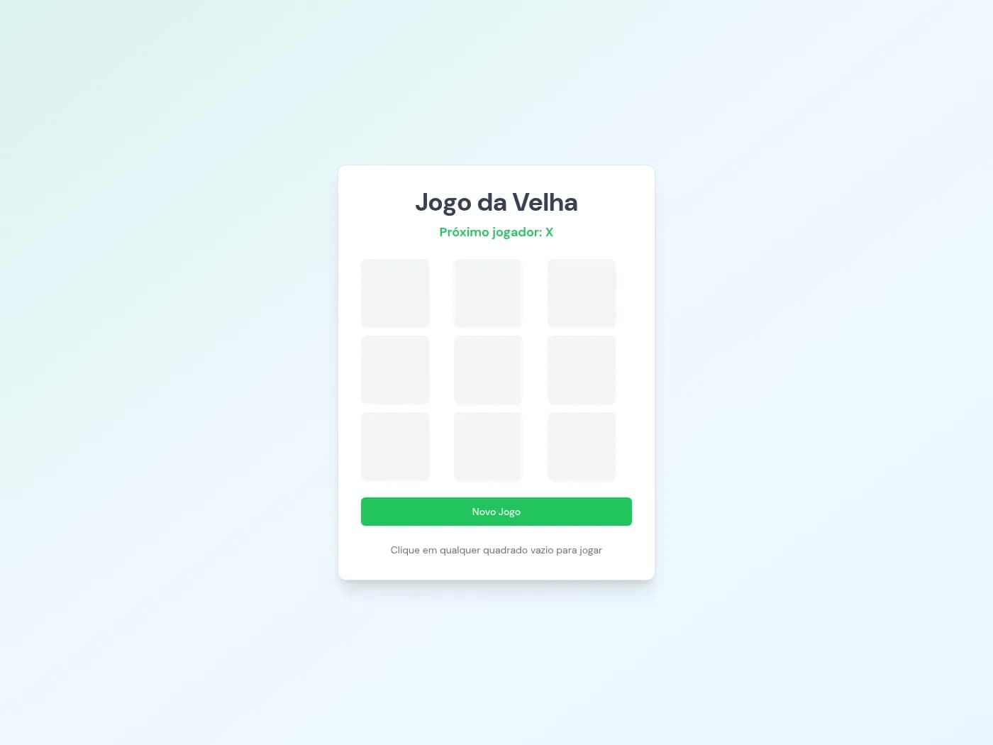 Jogo da Velha Simples Online