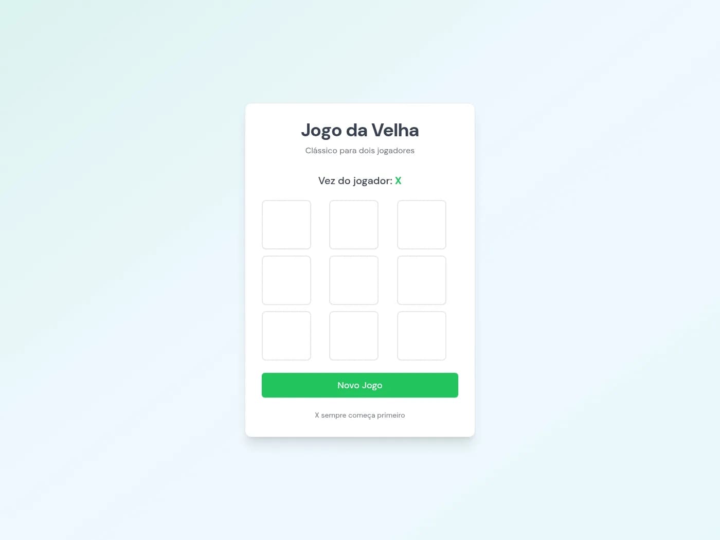 Jogo da Velha Simples