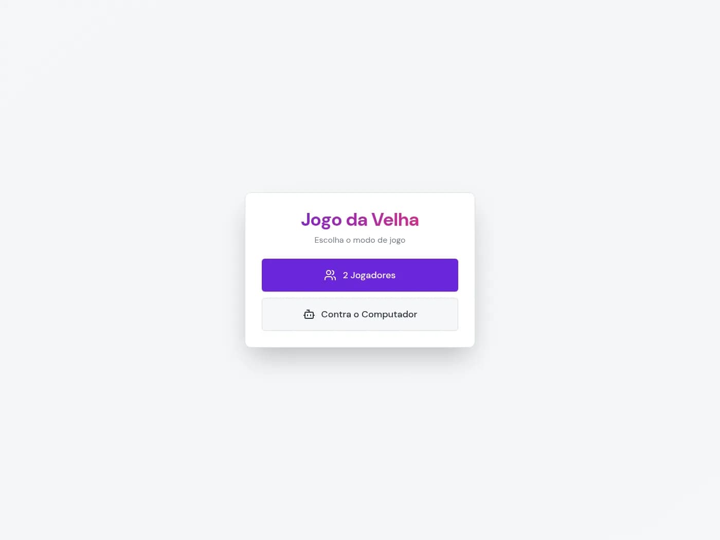 Jogo da Velha Online
