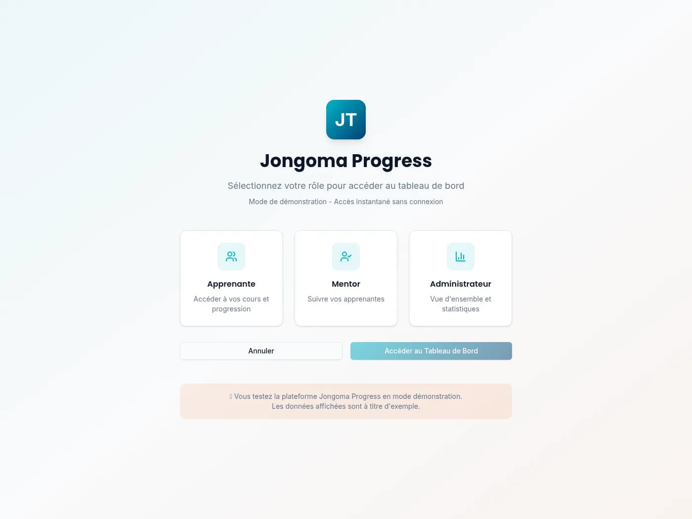 Jongoma Progress Dashboard – Empowering Women’s Tech Journeys