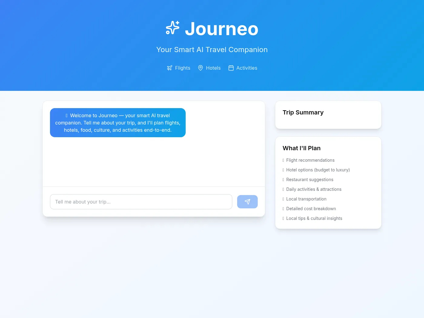 Journeo – The Advanced AI-Powered Travel Planner